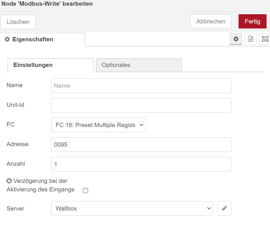 Read and Control the Daheimladen Wallbox in HomeAssistant with NodeRed via Modbus (without EVCC ...