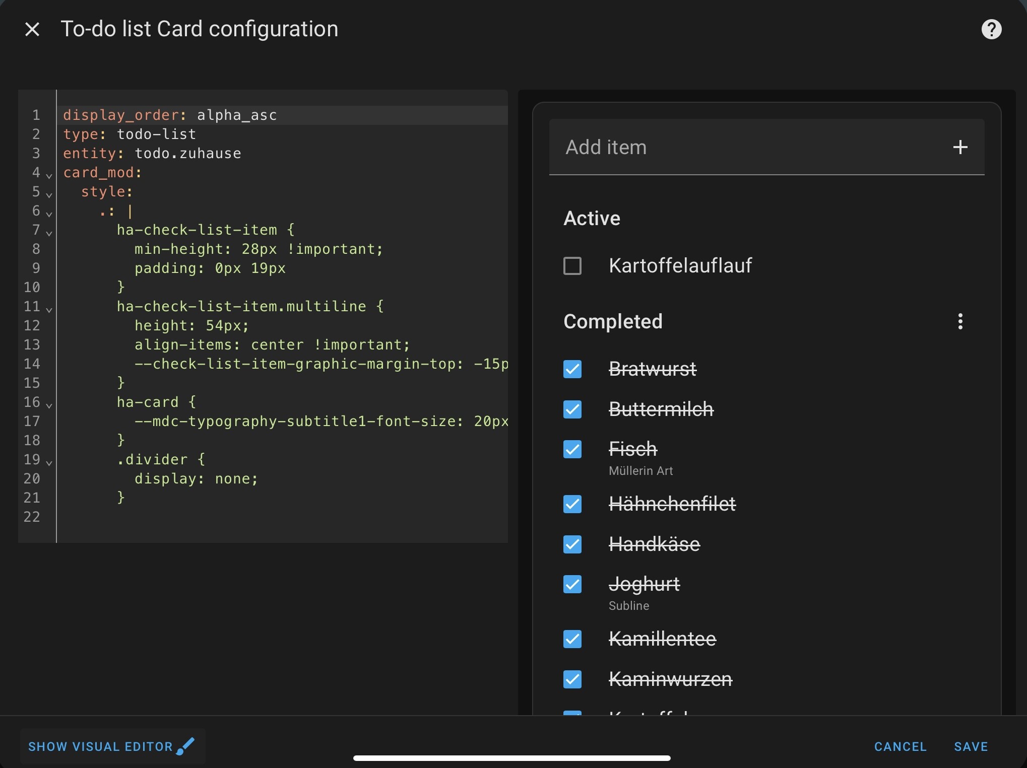 To-do list card - Page 3 - Configuration - Home Assistant Community