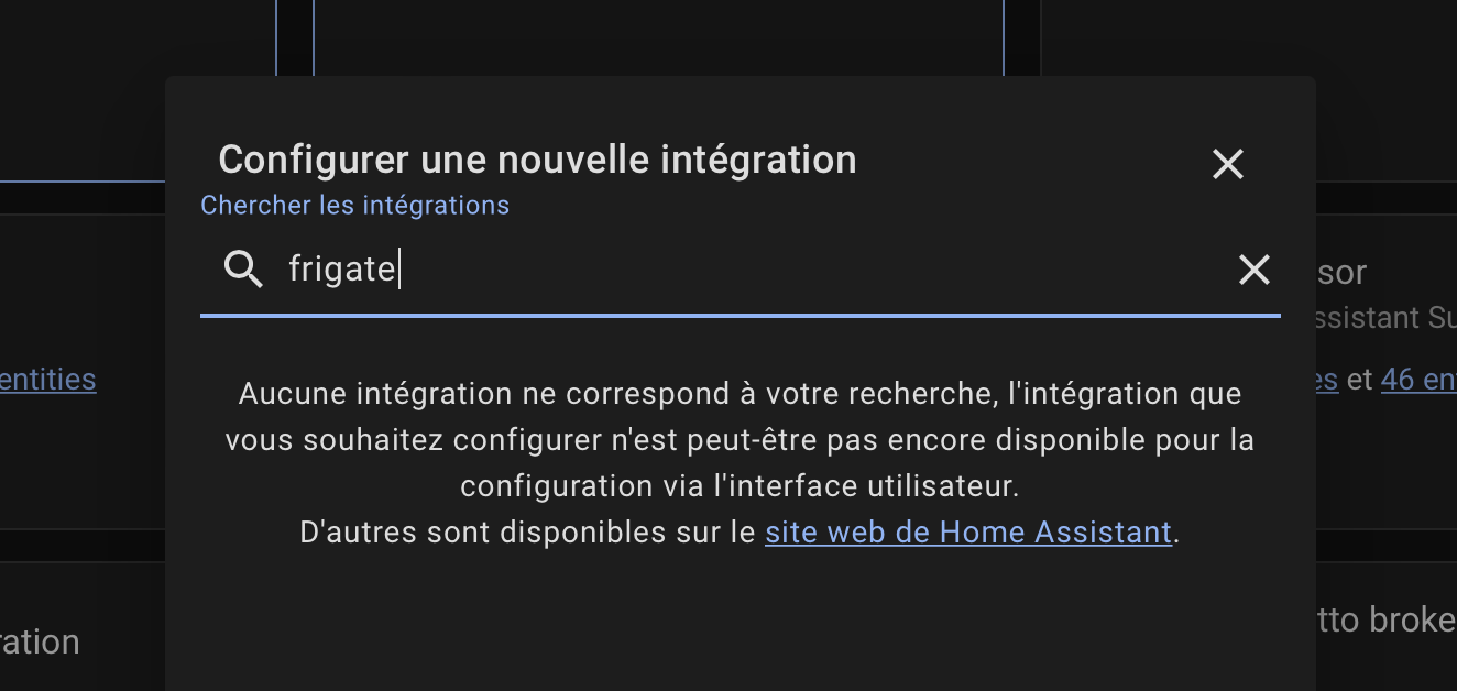 Frigate Integration Not Available For Configuration Configuration Home Assistant Community