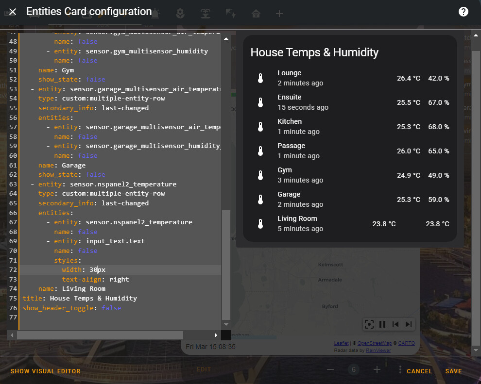 Lovelace: Multiple entity row - Dashboards & Frontend - Home Assistant Community