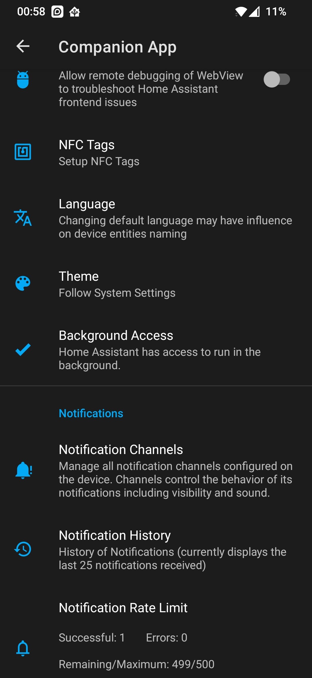 Persistent Connection setting missing - Home Assistant Companion for Android - Home Assistant ...