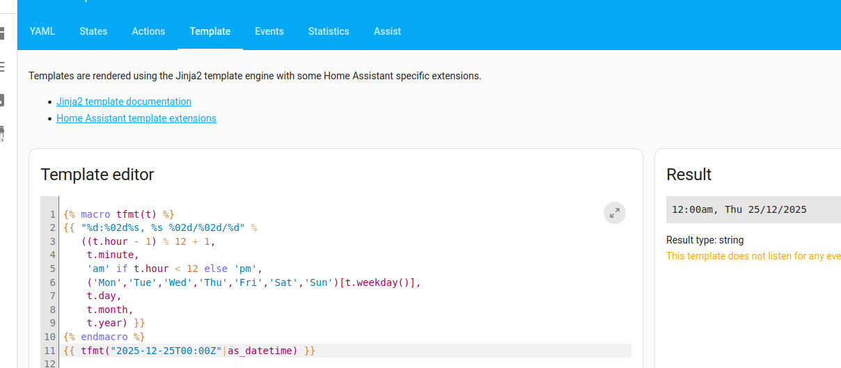 Formatting the Time & Date integration - Frontend - Home Assistant Community