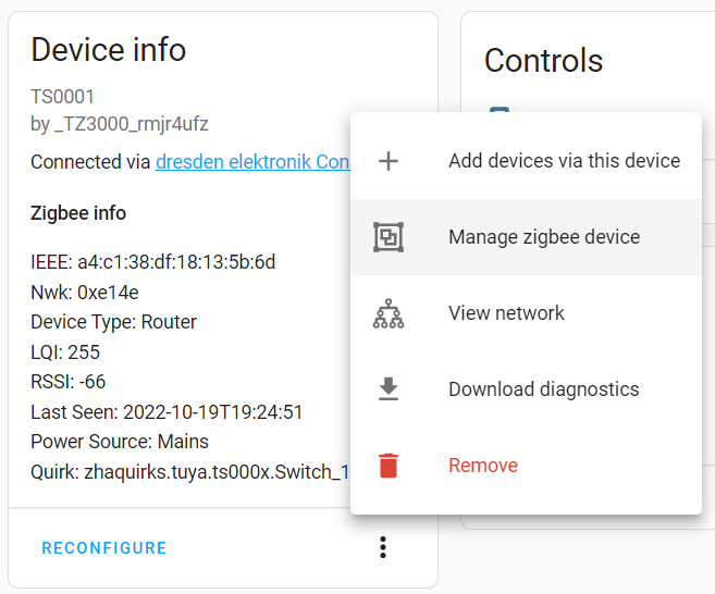 ZHA - Two zigbee devices ("TZ3000_xkap8wtb" & "TZ3000_rmjr4ufz") are ...