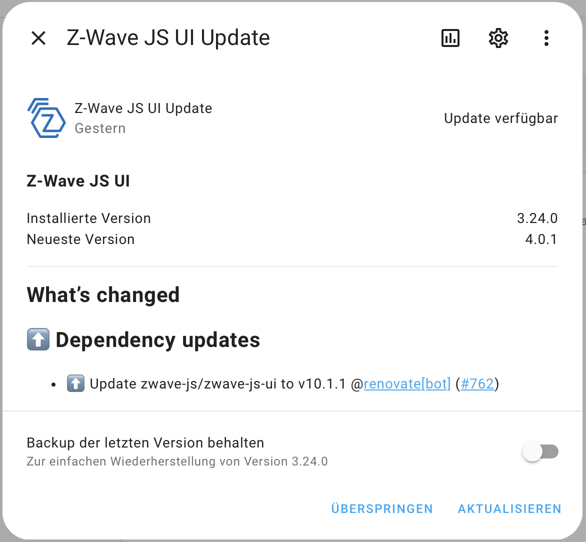 Problem After Installing Z Wave Js Ui Update 400 No Device Is
