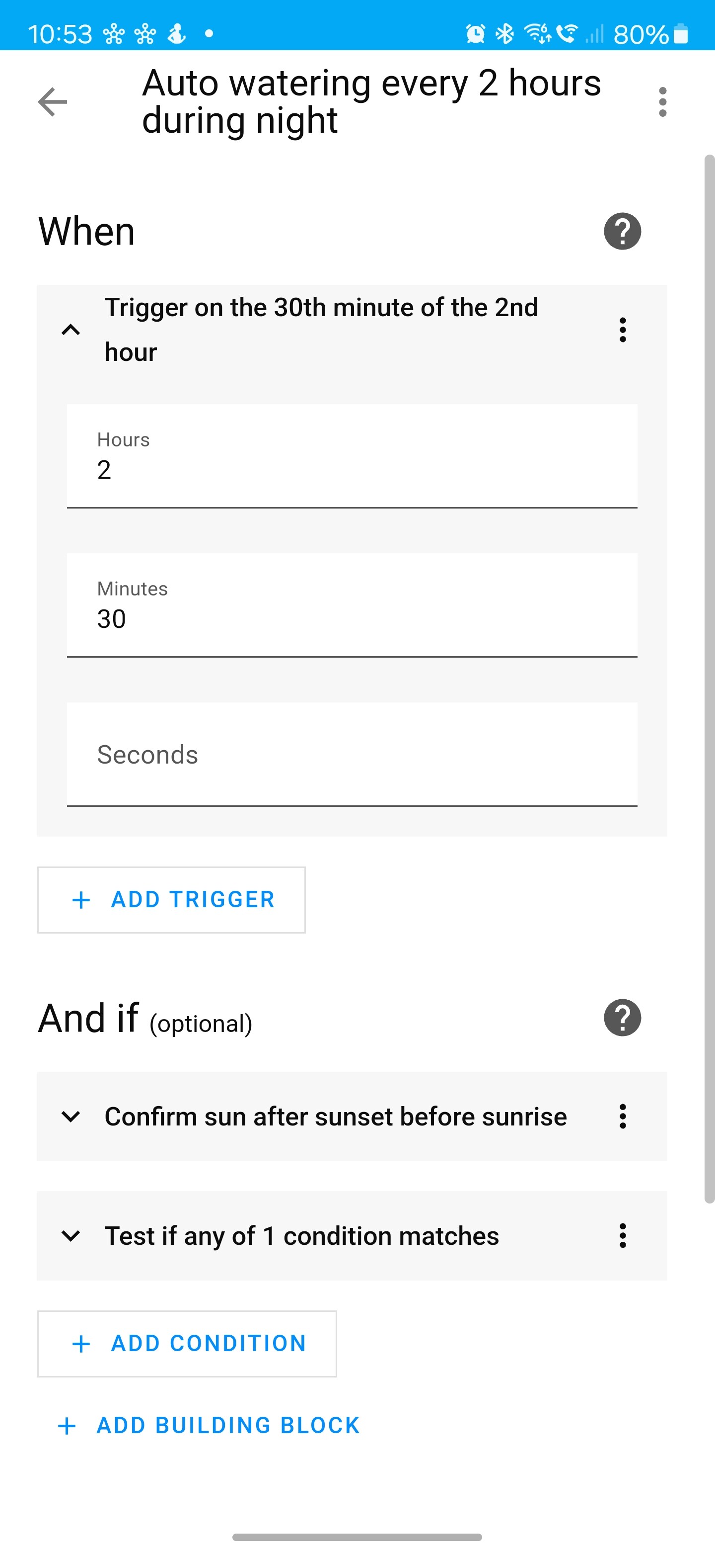 How To Set Up Time Trigger Every Two Hours Instead Of Every 2 Oclock Each Day Configuration