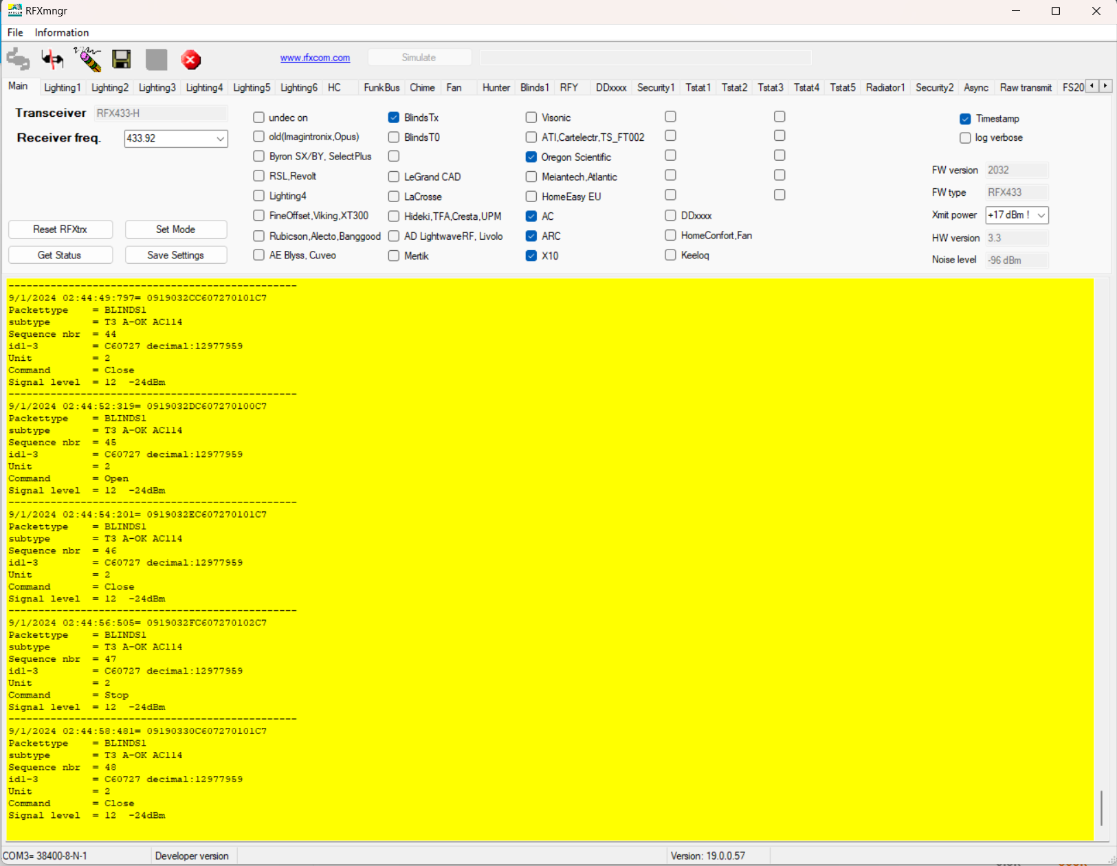 Help With Rf Blinds Rfxcom Hardware Home Assistant Community