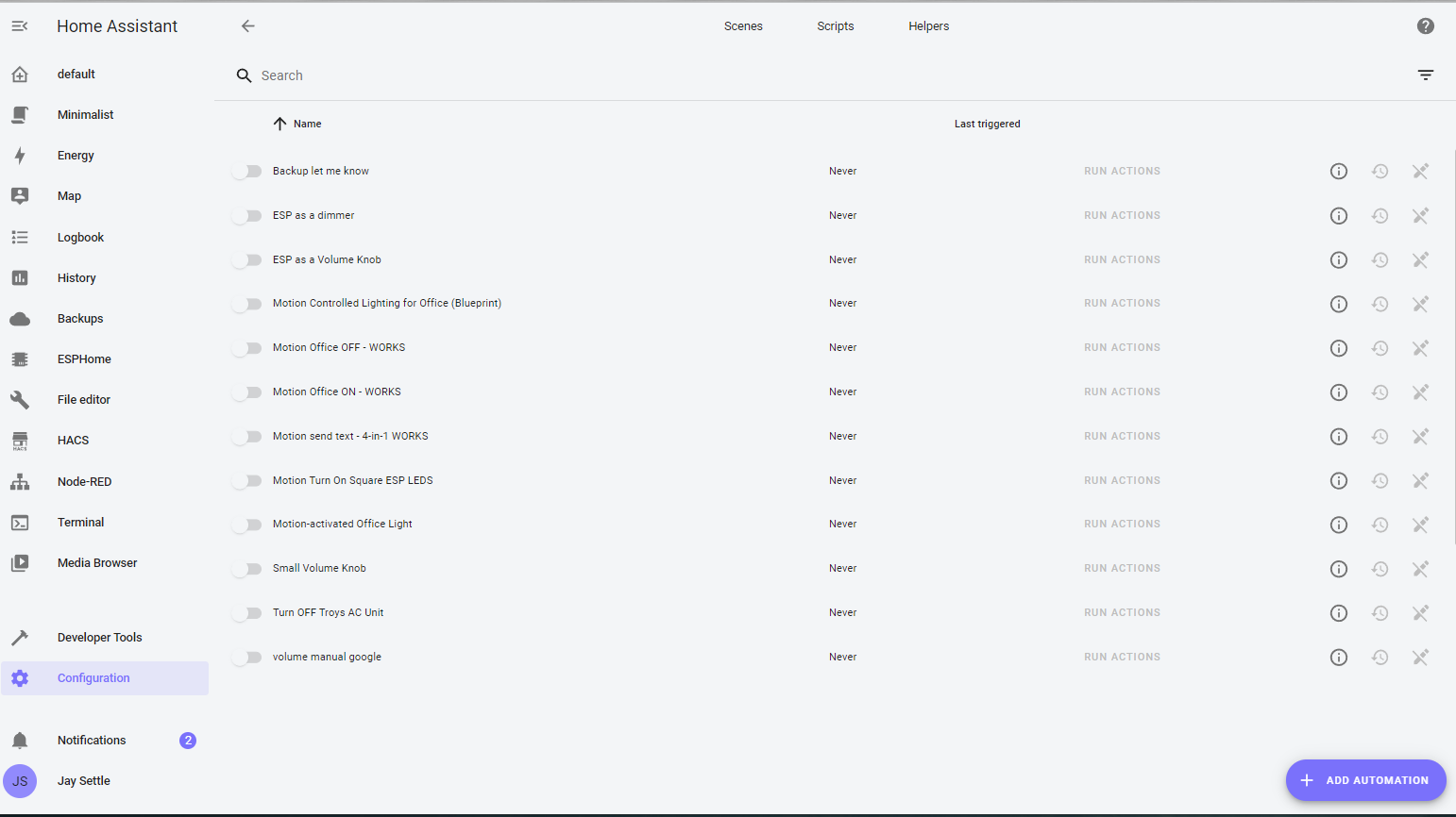 All Automations Are Grayed Out Home Assistant Community