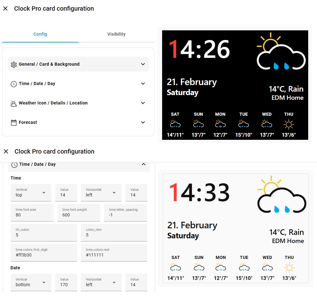 Clock Pro Card — Time & Weather Visualization Engine - Dashboards ...