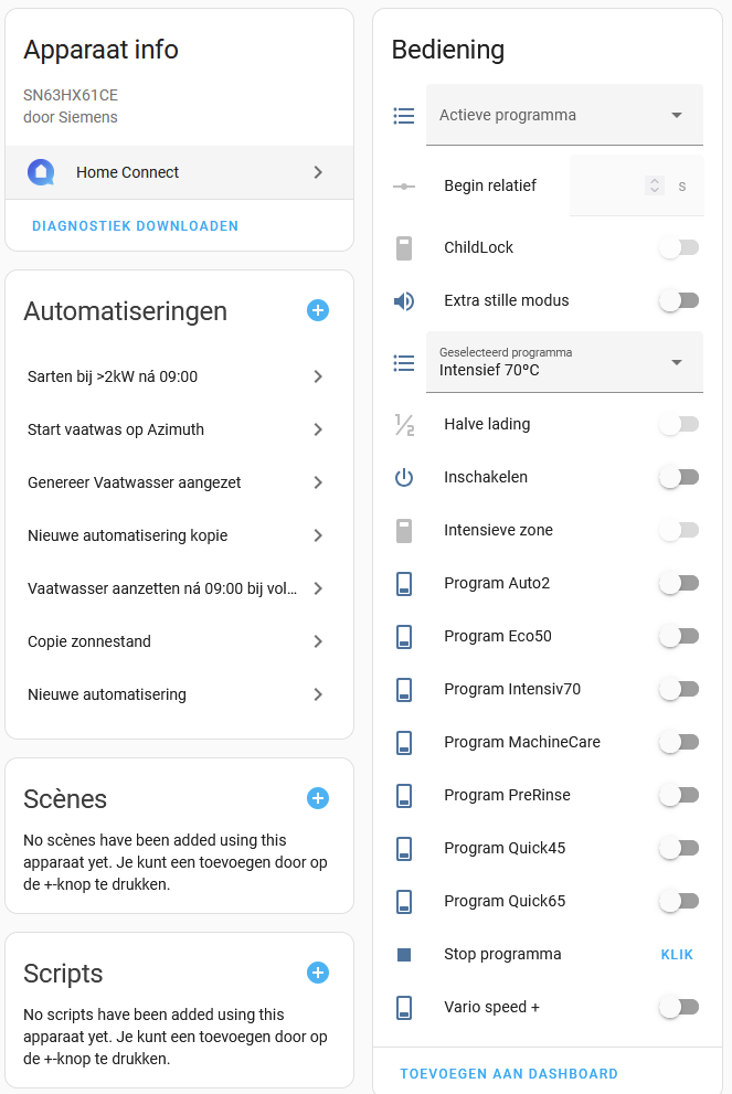Home Connect Deprecated Third Party Integrations Home Assistant Community