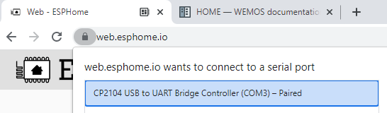 Wemos disconnecting on prepare for first use - ESPHome - Home Assistant ...