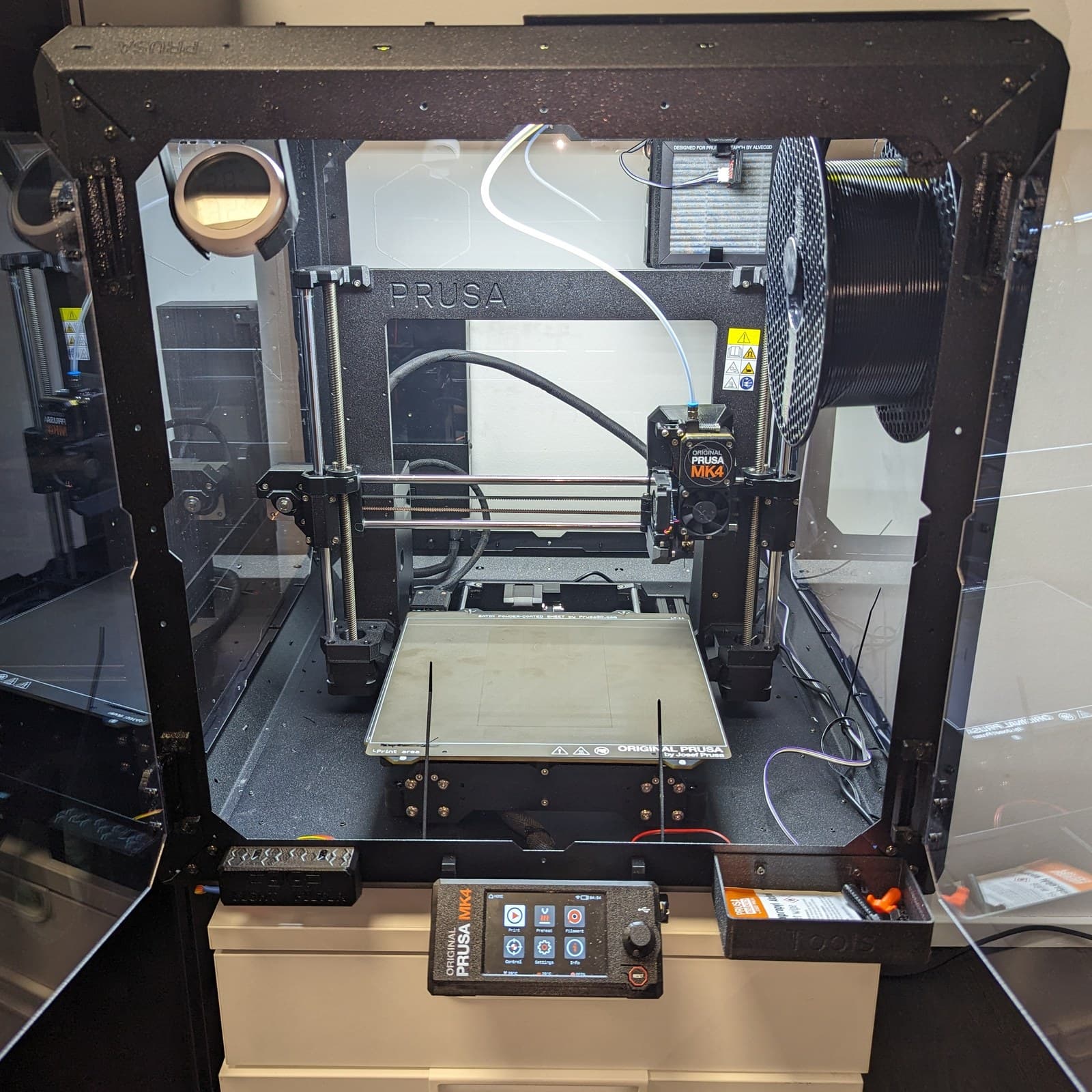 Smartifying the Original Prusa MK4 3D printer enclosure - ESPHome ...