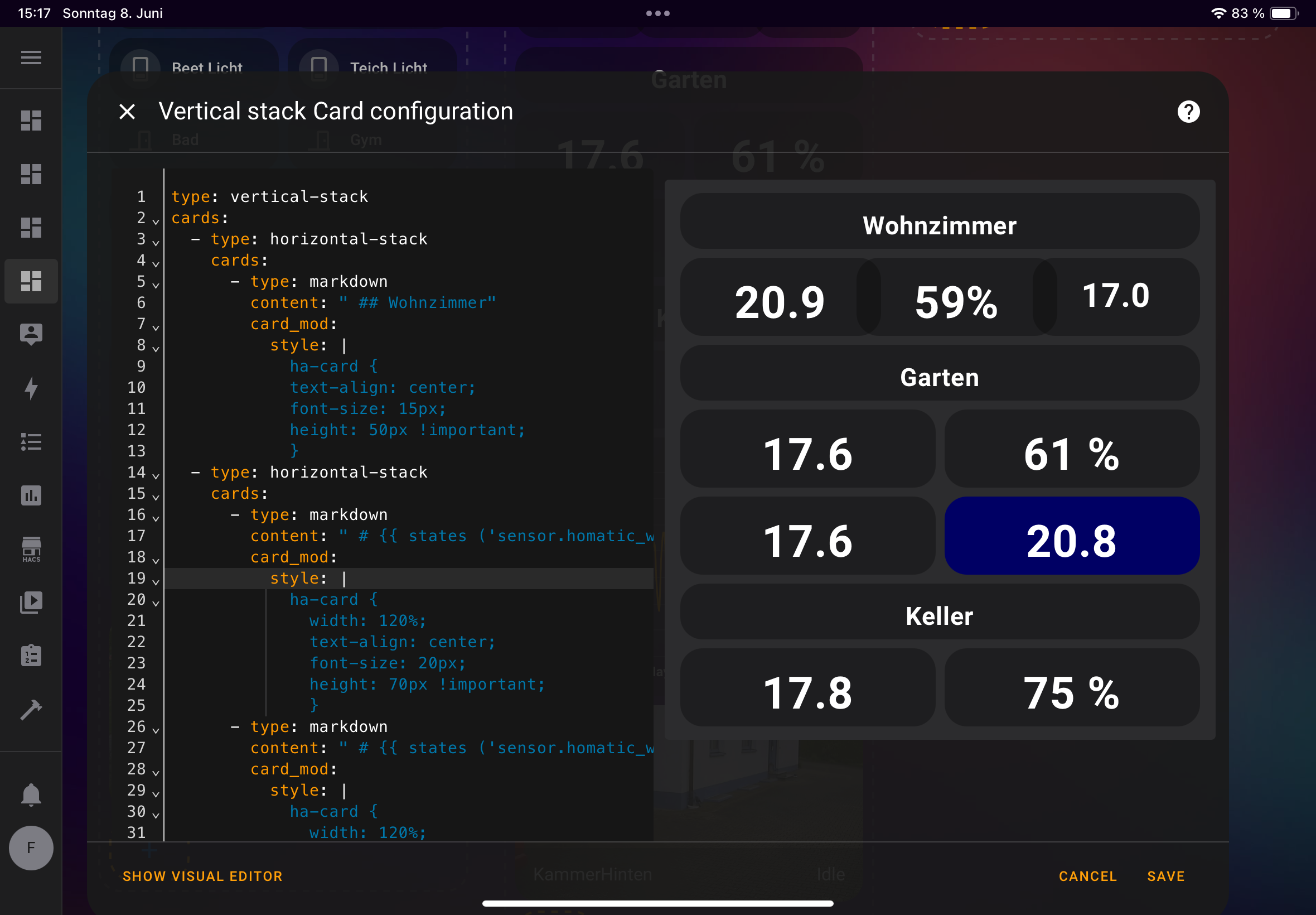 Card-mod change - Bug in 2025.05 - Frontend - Home Assistant Community