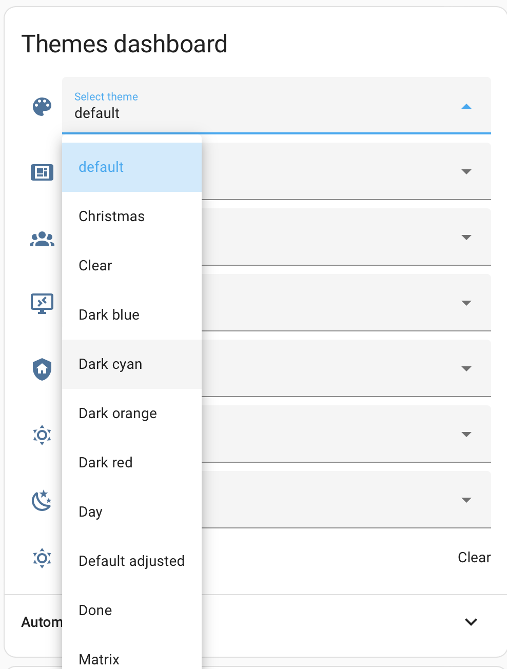 Reset theme like original - Frontend - Home Assistant Community
