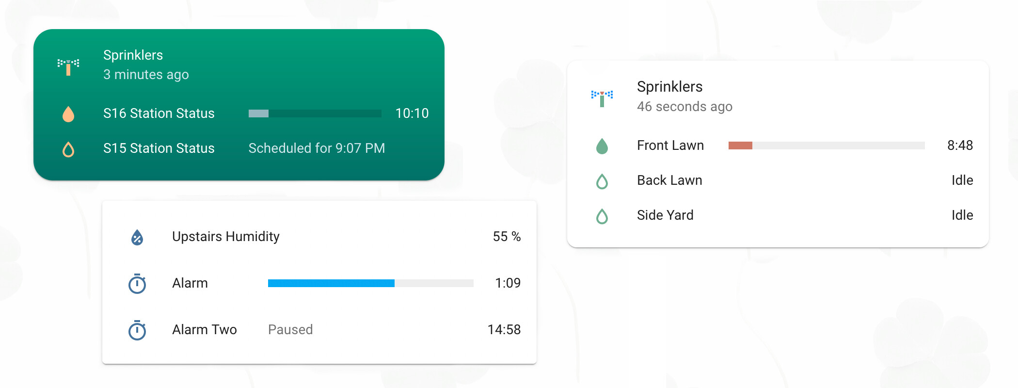 Setting a timer, stopping a timer, showing time left - Configuration ...