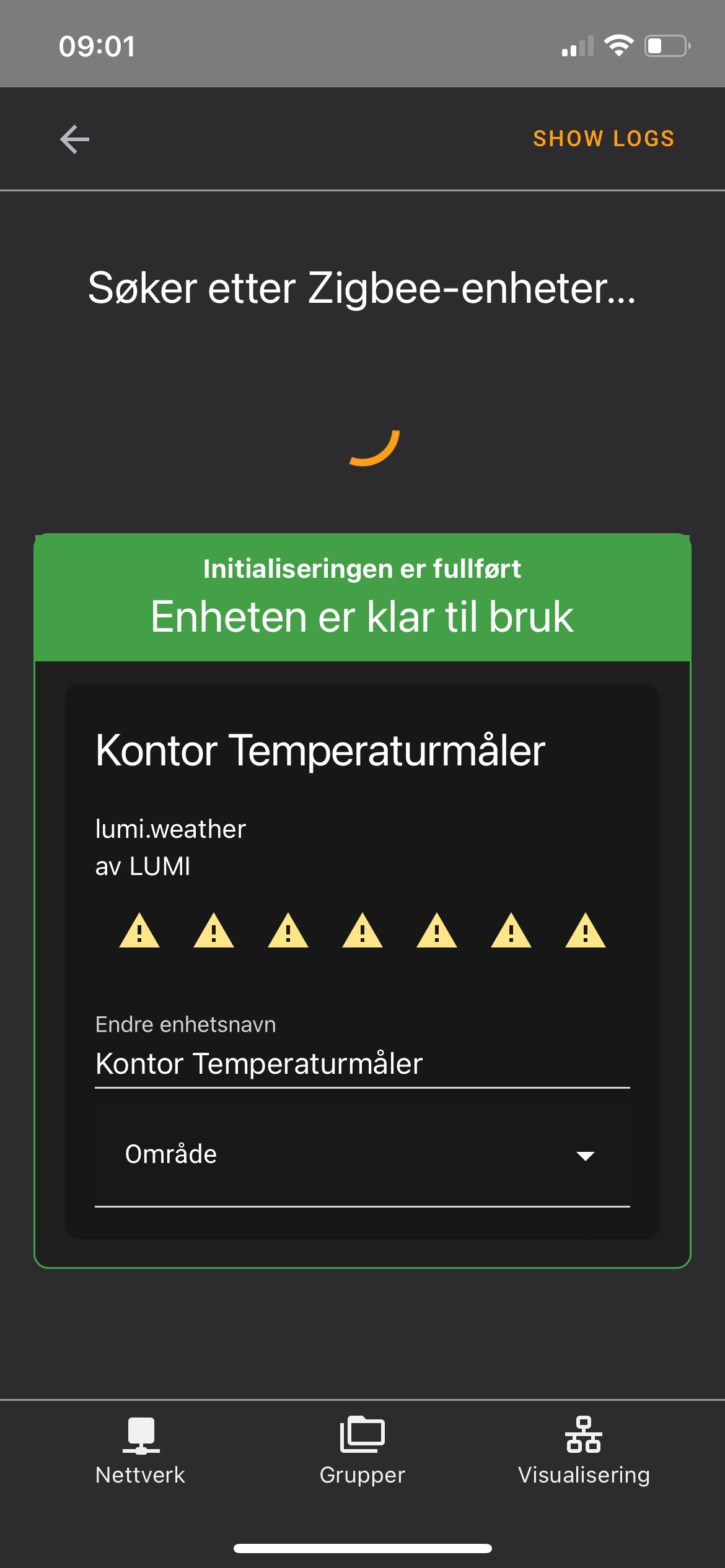 Aqara Lumi Temperature Sensors And Zha Not Showing Values Only Triangles Zigbee Home