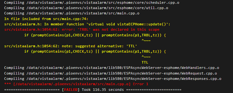 Ademco/Honeywell/Vista ESPHome custom component with an esp32/esp8266 ...