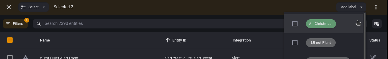 Assign area to multiple entities? - Configuration - Home Assistant Community