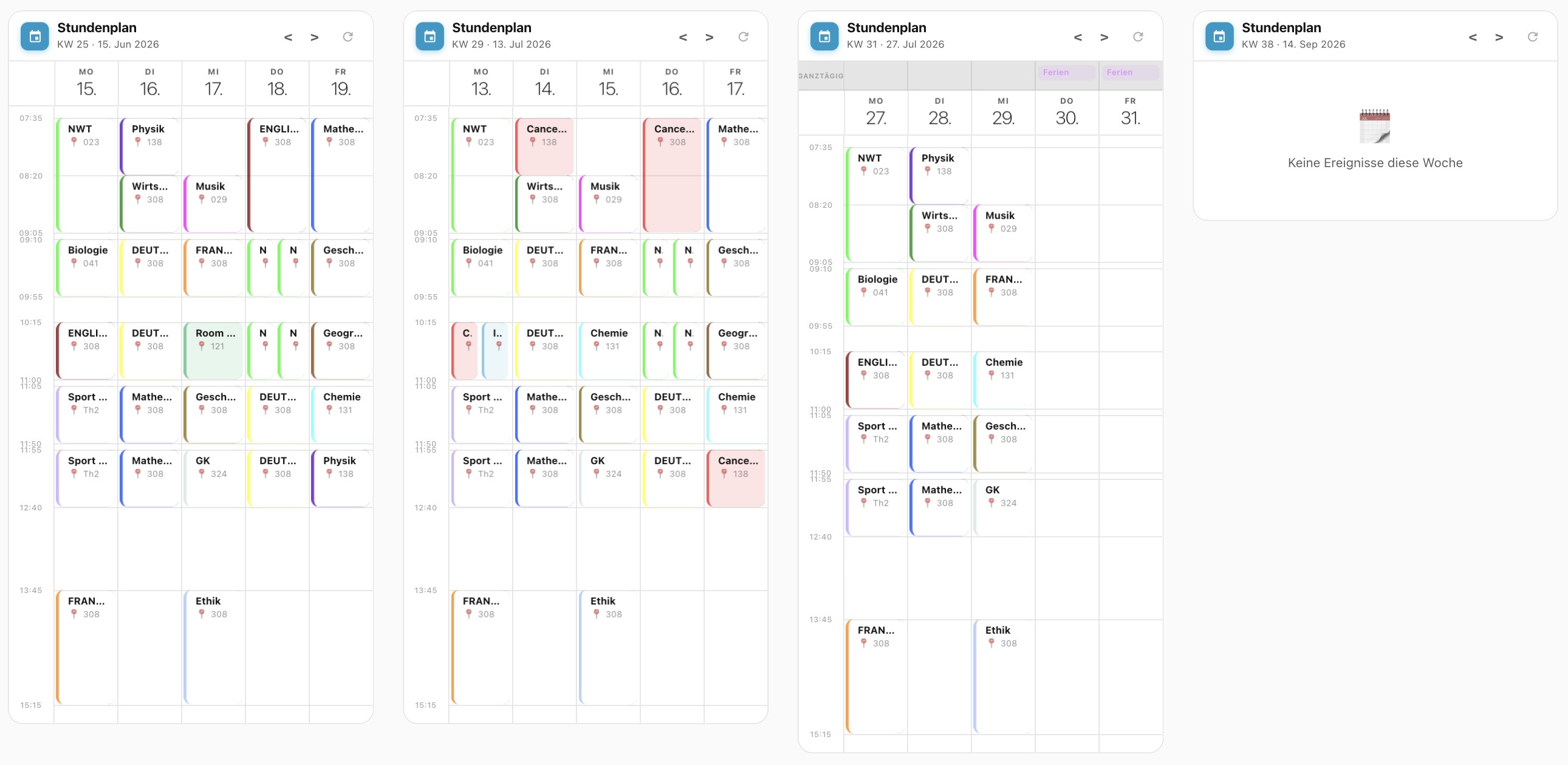 Home Assistant Timetable Card - HADashboard - Home Assistant Community