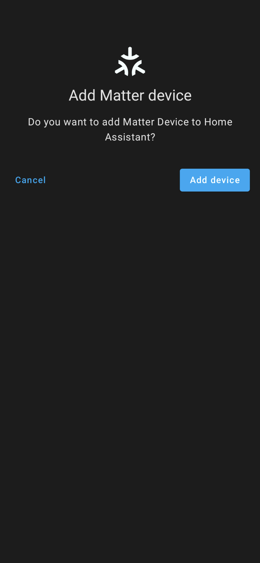Adding Matter-Device failed [solved] - Matter/Thread - Home Assistant ...