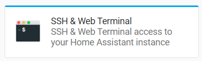 Home Assistant Community Add-on: SSH & Web Terminal - Home Assistant OS - Home Assistant Community