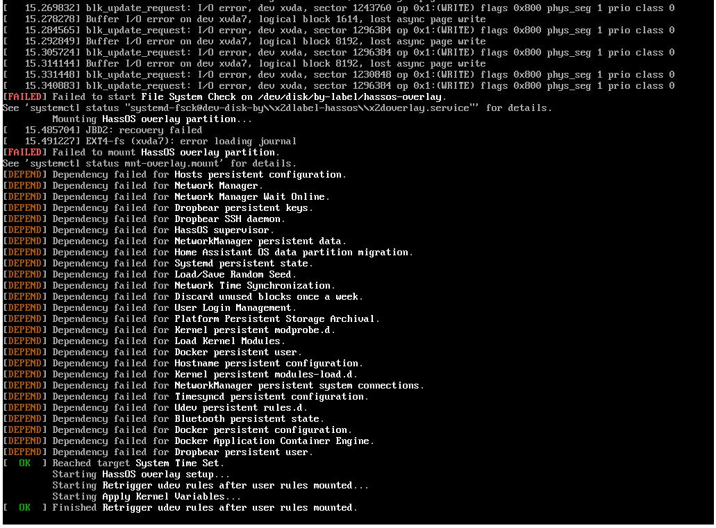 [solved] Help Homeassistant Vm Having Problems Booting After Updating Hardware Home