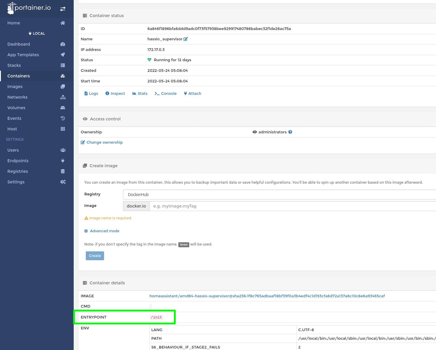 S6-overlay-suexec: fatal: can only run as pid 1 - Installation - Home Assistant Community