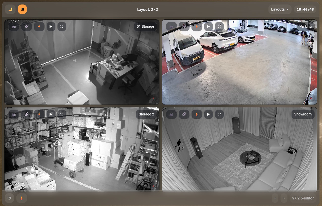 HOMEii CCTV Card - NVR (Frigate) Card - Share your Projects! - Home ...