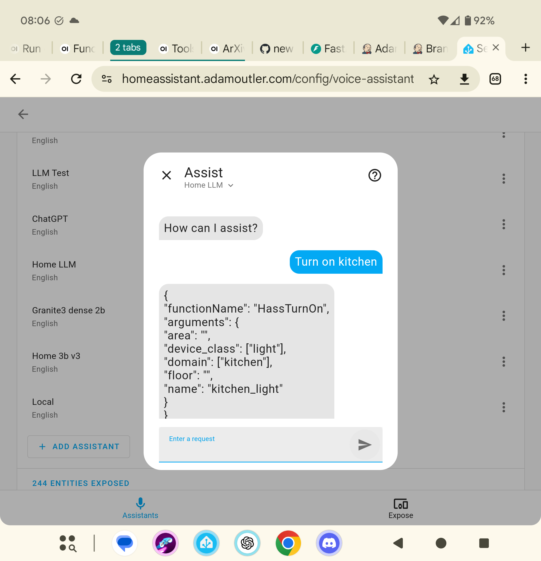 Ollama/Local LLM configuration - Voice Assistant - Home Assistant Community