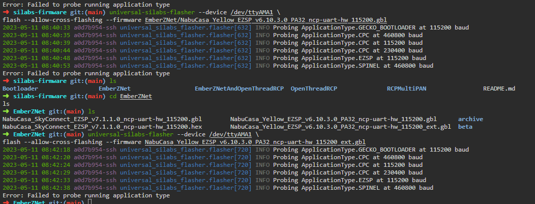 HA Yellow Zigbee module not working after enabling multiprotocol in ...