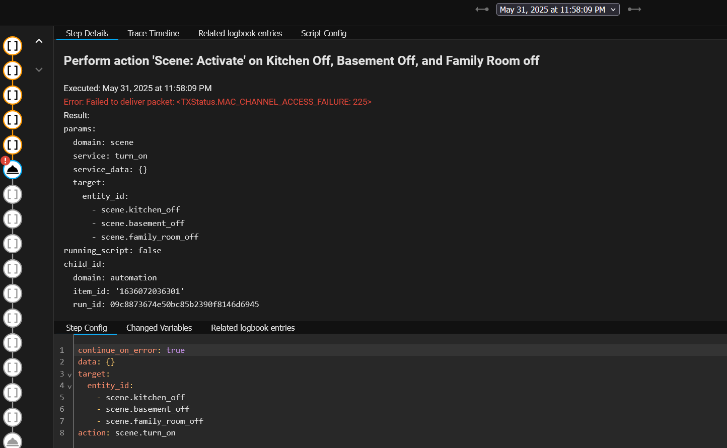 Script Stopping Even Though I Specify Continue On Error Configuration Home Assistant Community
