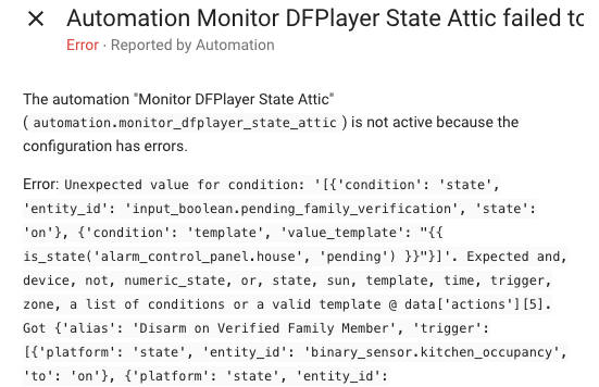 Issue With Automation Error Reporting Configuration Home Assistant Community 