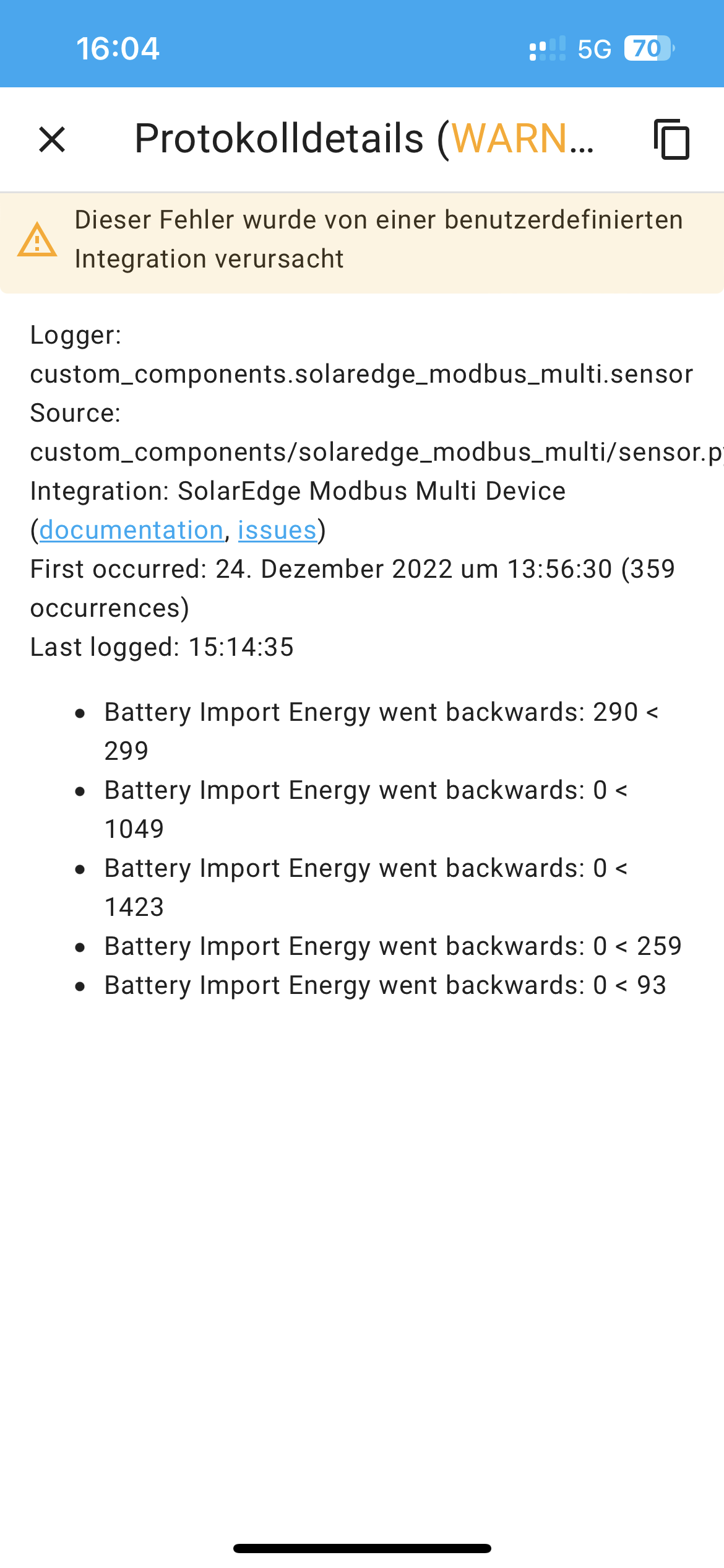 Solaredge Modbus Configuration For Single Inverter And Battery Page 5