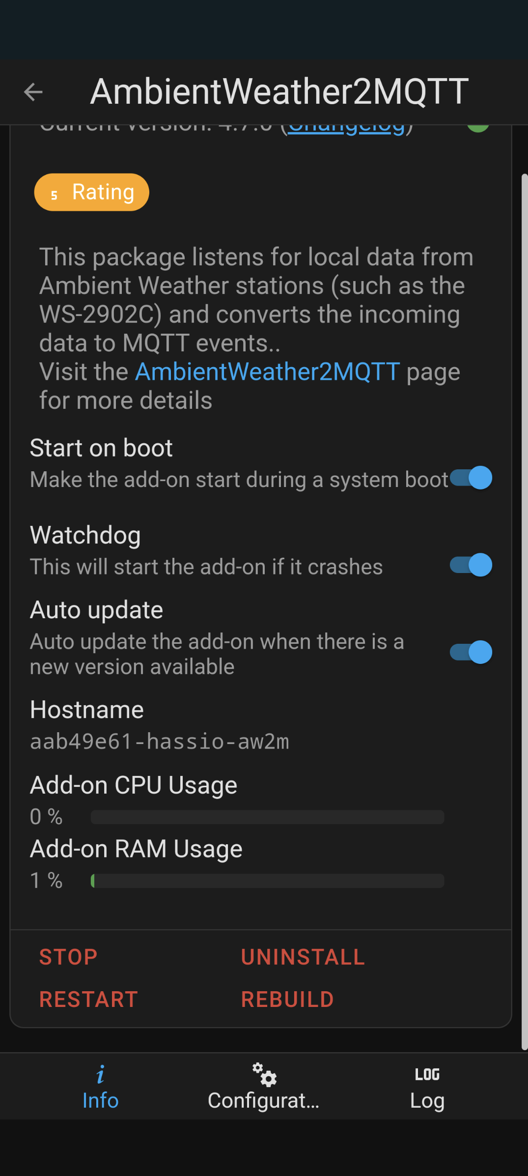 AmbientWeather2MQTT help - Third party integrations - Home Assistant ...