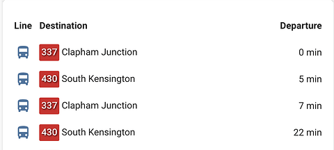 Lovelace HASL Departure Card with HA-LondonTfL Integration - Frontend ...