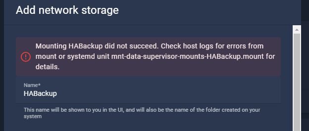 Add network storage : help needed! - Frontend - Home Assistant Community