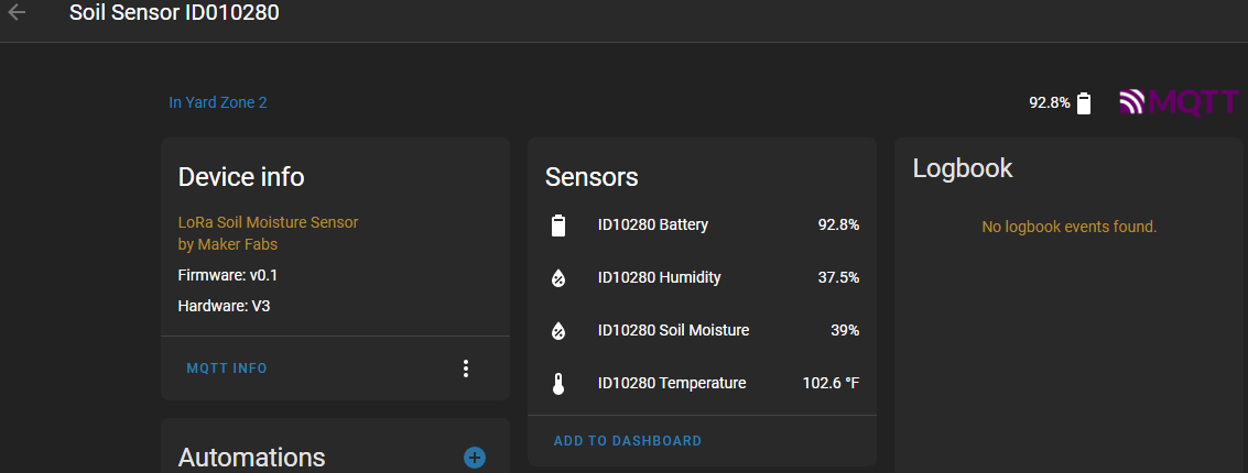 Awesome! LoRa Soil sensor - Share your Projects! - Home Assistant Community