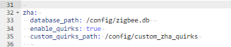 ZHA / Enable Custom Quirks / - Zigbee - Home Assistant Community