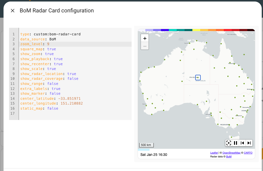 Australian BOM Rain Radar Card - Page 19 - Share your Projects! - Home ...